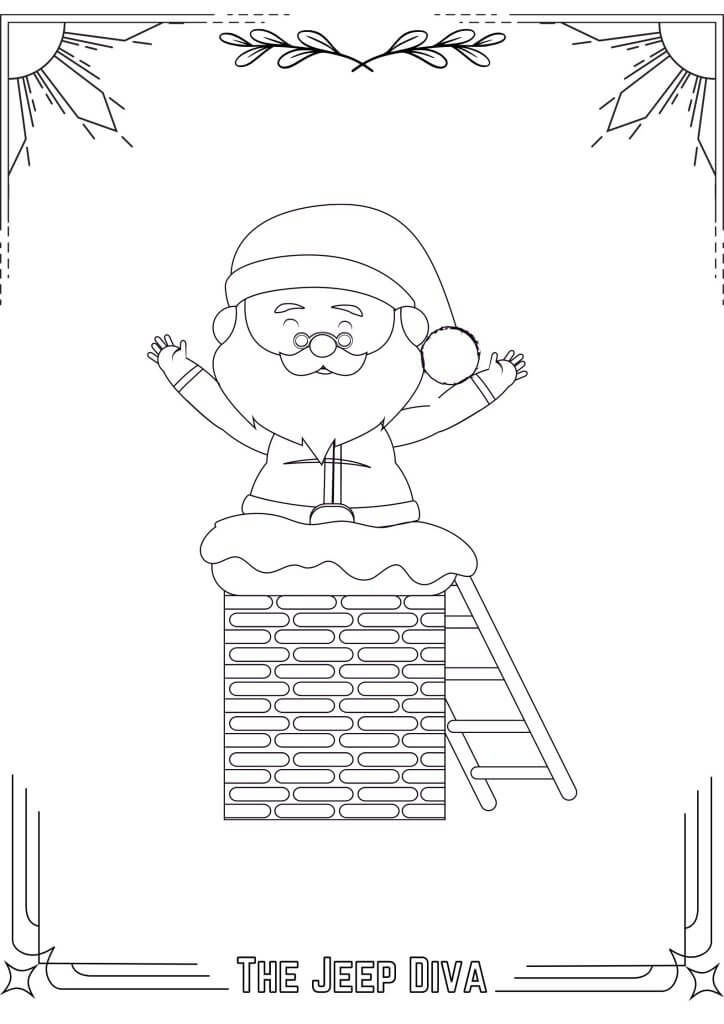 72 Santa Coloring Pages Collection (Free PDF Printables) – The Jeep Diva
