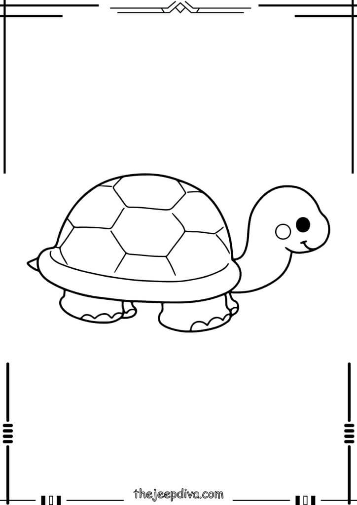 72 Turtle Coloring Pages Collection (Free PDF Printables) – The Jeep Diva