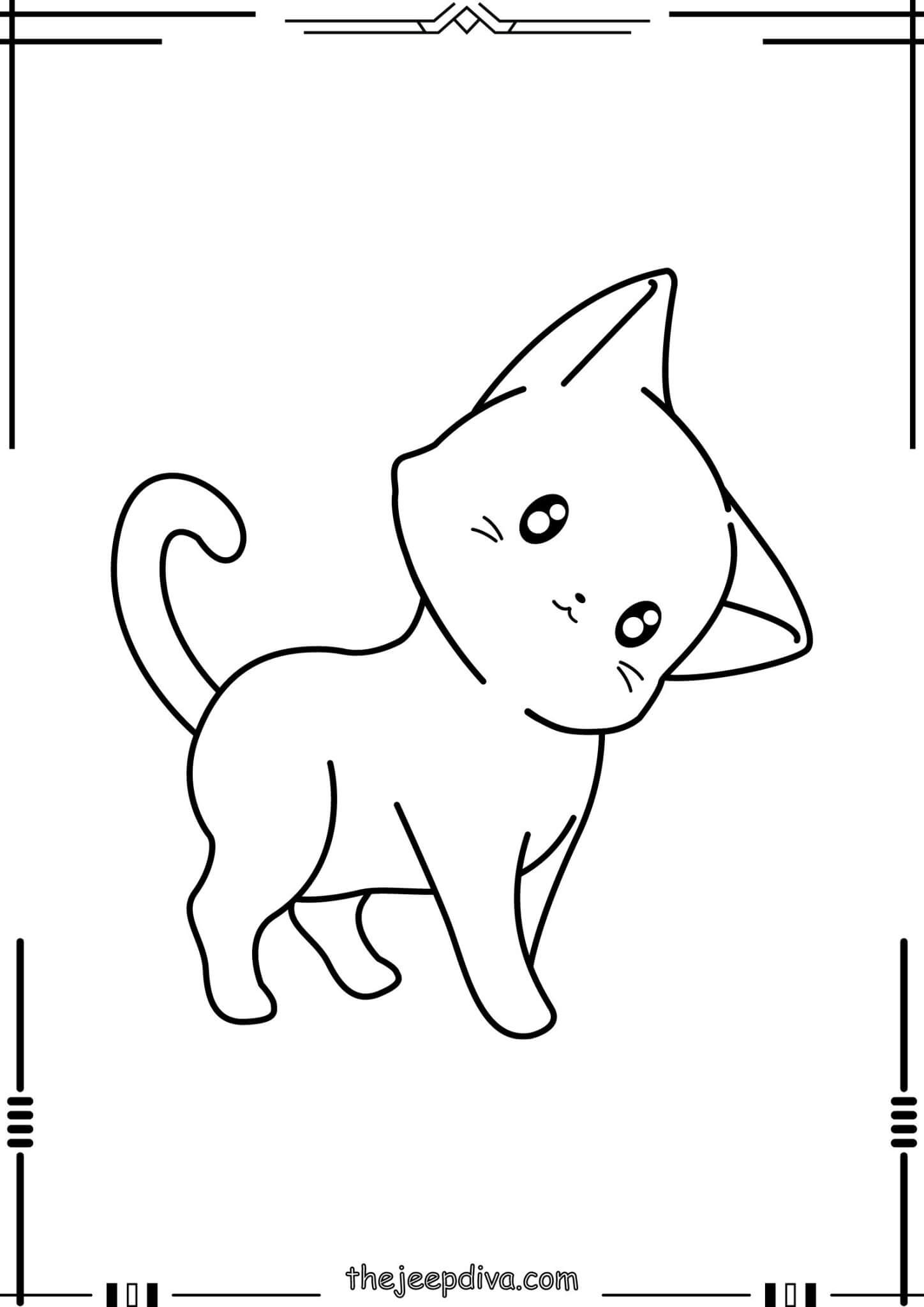 72 Cat Coloring Pages Collection (Free PDF Printables) – The Jeep Diva