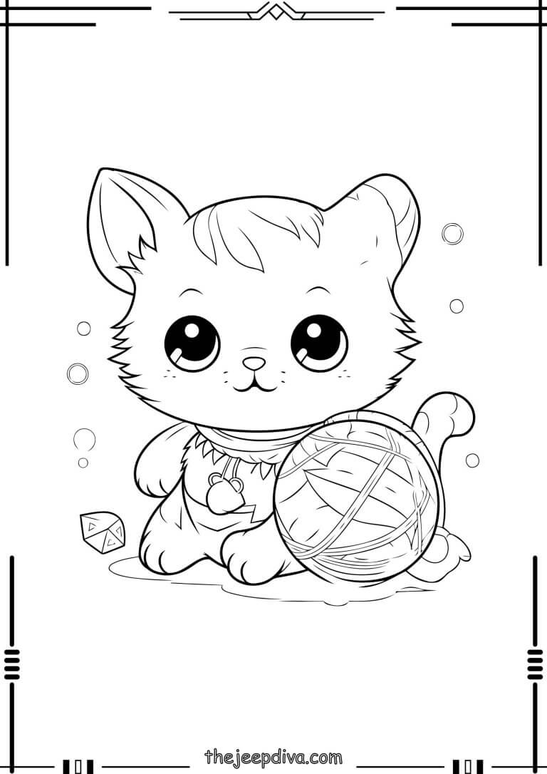 72 Cat Coloring Pages Collection (Free PDF Printables)
